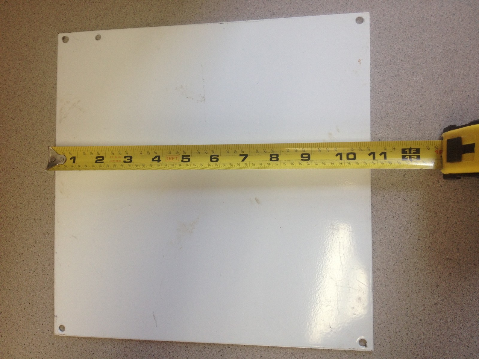 HOFFMAN Enclosures A12P12 54840 Back Plate Panel White Steel 10-3/4x 10 ...