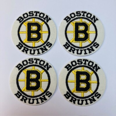 [LOT OF 4] BOSTON BRUINS Vintage NHL Embroidered "SPOKED B" Iron-On ...