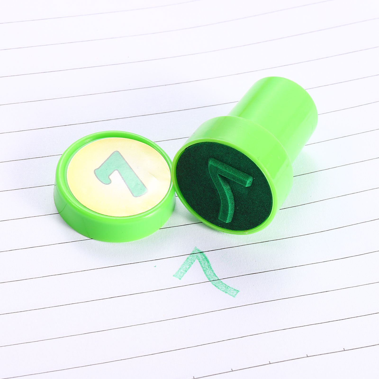 1 Set Number Stamps Self Inking, Numeral 0 to 9 Number Stamp Teacher ...