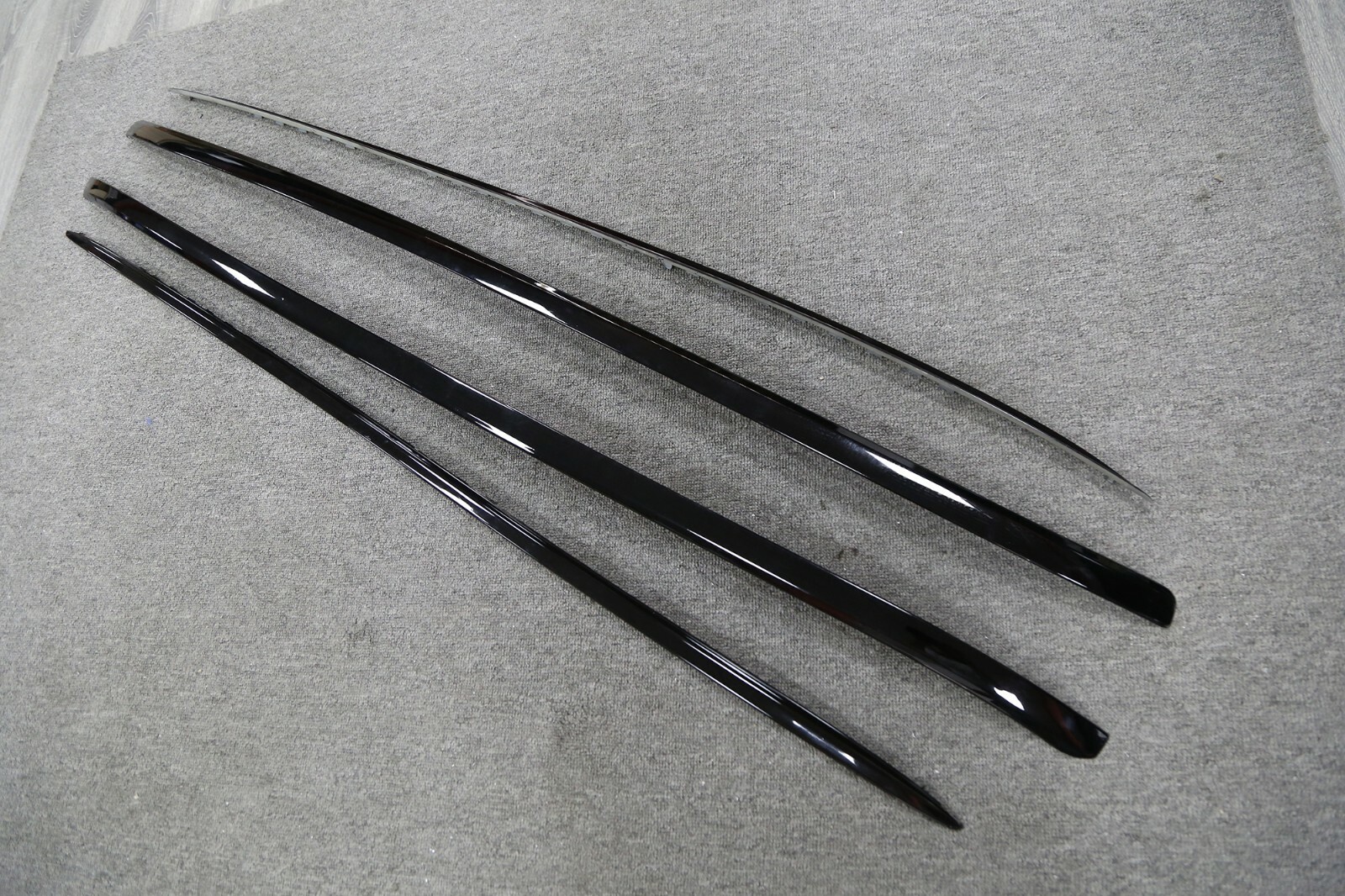 FOR RANGE ROVER SPORT BLACK ROOF RAILS L494 2014-21 GLOSS BLACK BAR ...