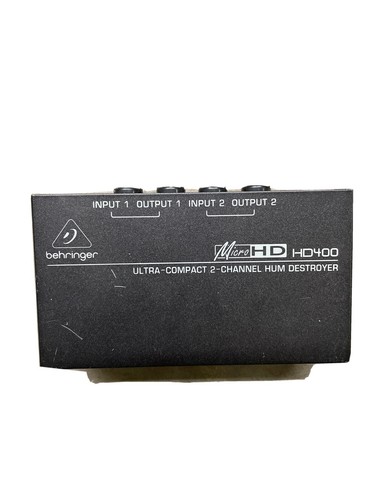 Behringer MicroHD HD400 Ultra-Compact 2-Channel Hum Destroyer | eBay
