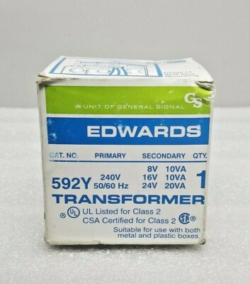 NEW EDWARDS 592Y TRANSFORMER 240V 50/60Hz | eBay