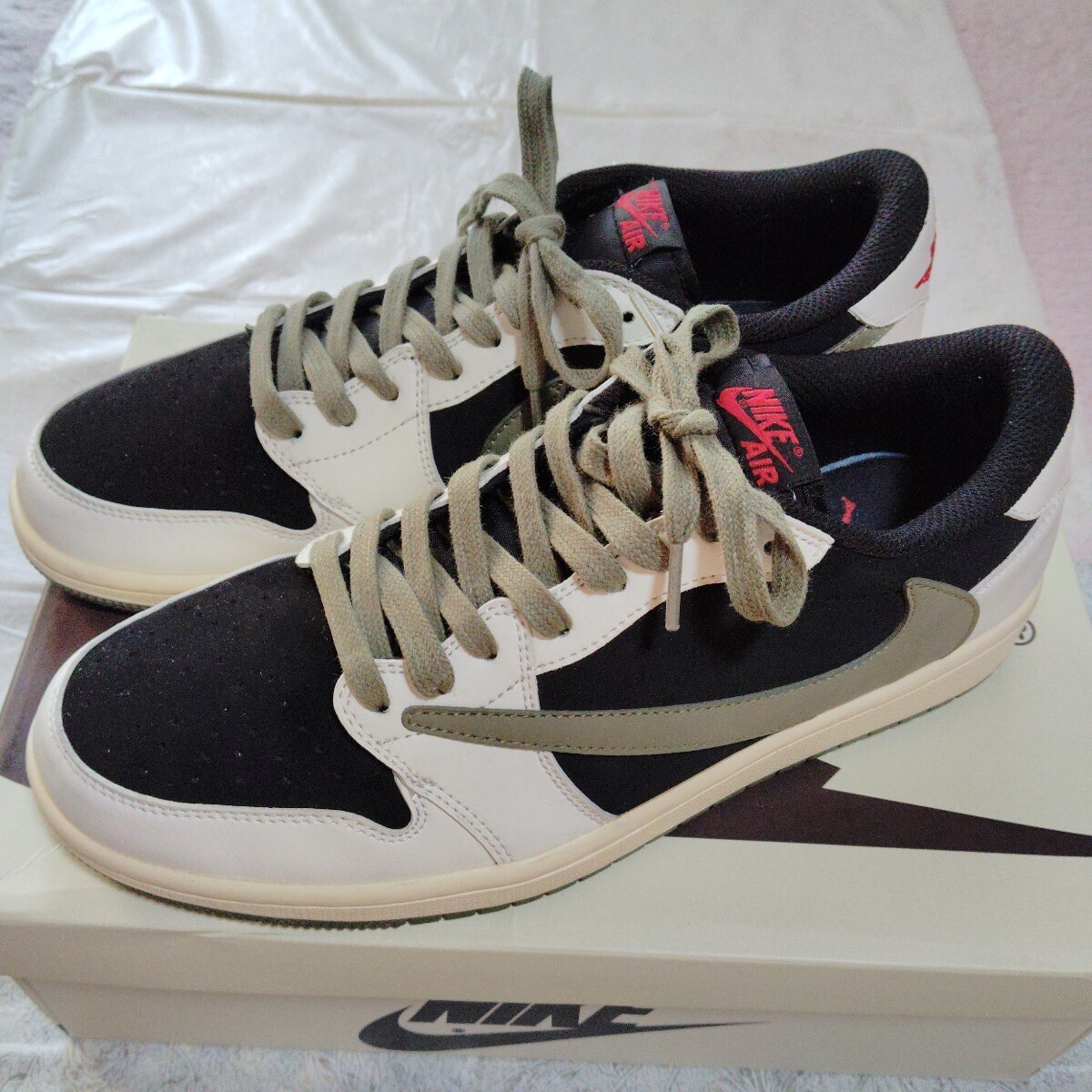 Travis Scott Nike 29 cm 1 Low OG Medium Olive … - Gem