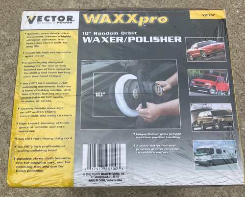 VECTOR VEC237 Waxx Pro Kit Orbital Polisher 10 Inch 617977237003| eBay