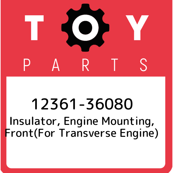 12361-36080 Toyota Insulator, engine mounting, front(for transverse ...