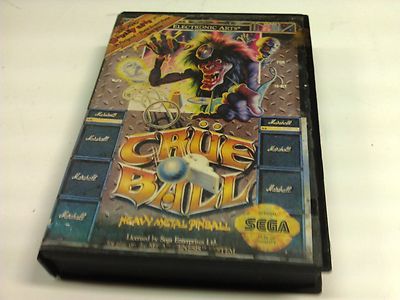 Crue Ball Heavy Metal Pinball Sega Mega Drive Boxed | eBay Australia