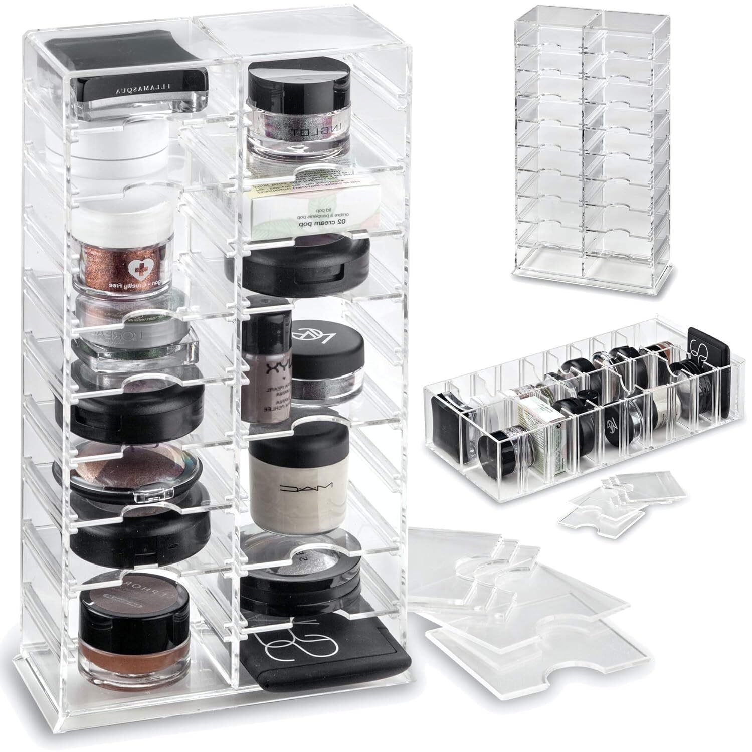 byAlegory Acrylic Universal Makeup 9.4x4.9x2 Inch (Pack of 1), Clear | eBay