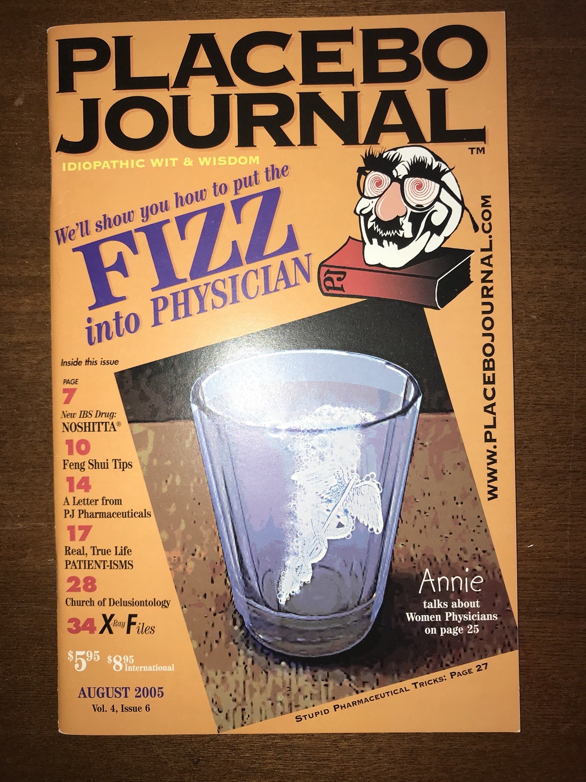 The Placebo Journal Aug 2005 Classic Medical Humor Comic Doctors Nurses ...