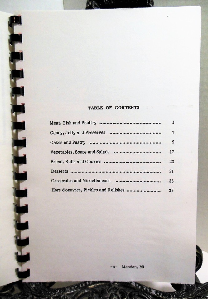 Mendon Michigan Crossroads Missionary Church Vintage Midwest Recipes | eBay