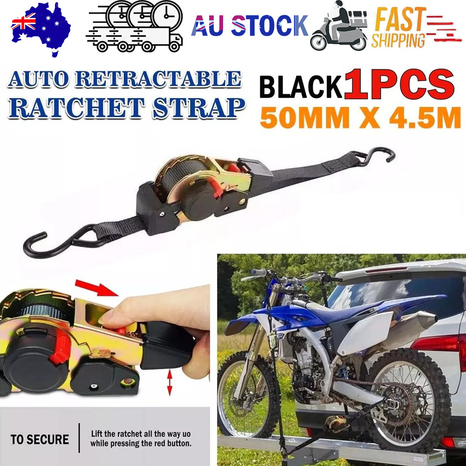 Ratchet Tie Down 50mm x 4.5m Quick Release Retractable Suitable for ...