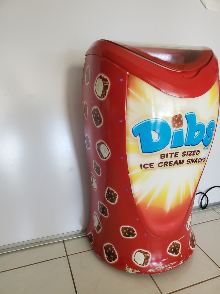 RARE Dibs BITE SIZED ICE CREAM SNACKS FREEZER H35" x W21" x D16"~ Works ...