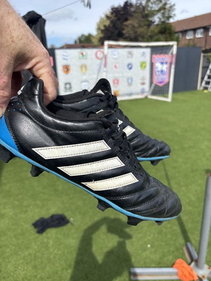 Adidas Goletto FG V11 Black Football Lace-up Boots Size UK 8.5 Moulded ...