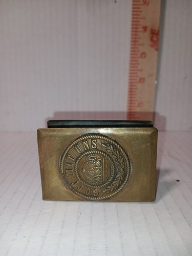 WW1 German Army Gott Mit Uns Brass Match Box Holder (God With Us) | eBay