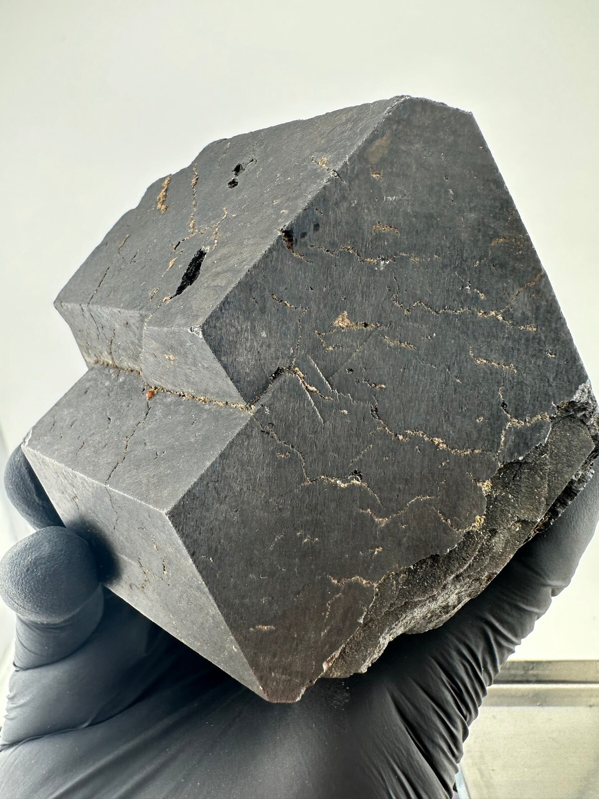 RARE Museum Quality Dodecahedral Magnetite Crystal with Spessartite ...