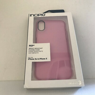 NEW Incipio Pink NGP Impact Resistant Flexible Pink Case iPhone Xs ...