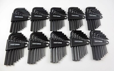10pc Wholesale LOT of CRAFTSMAN TOOLS 8pc METRIC MM Allen / hex key ...