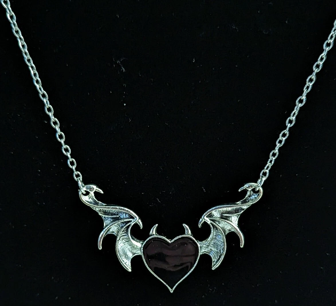 Heart Devil Pendant With Wings