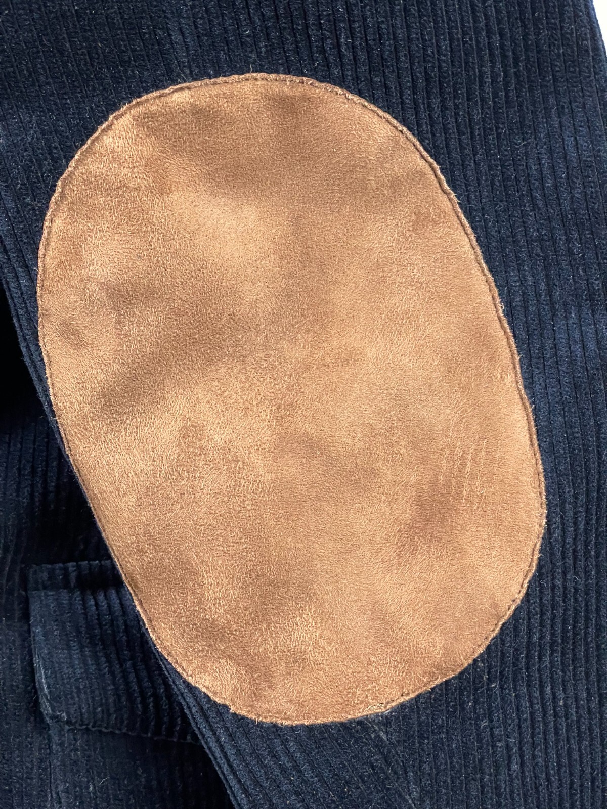 Cordings Piccadilly Navy Blue Cotton Corduroy Suede Trim Hunter Jacket ...