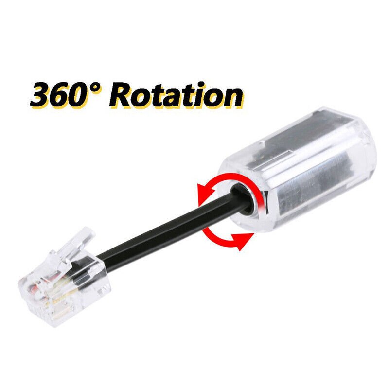 2*Telephone Cable Detangler 360 Degree Rotating Landline Swivel Cord ...