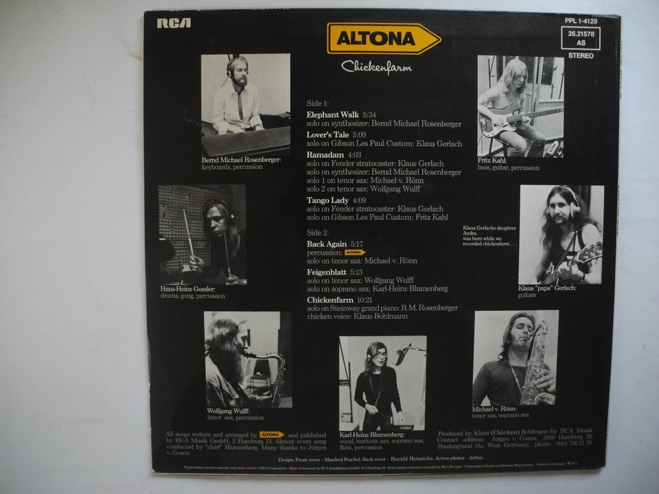 ALTONA Chickenfarm LP 1975 Germany EX+ Thrice Mice | eBay