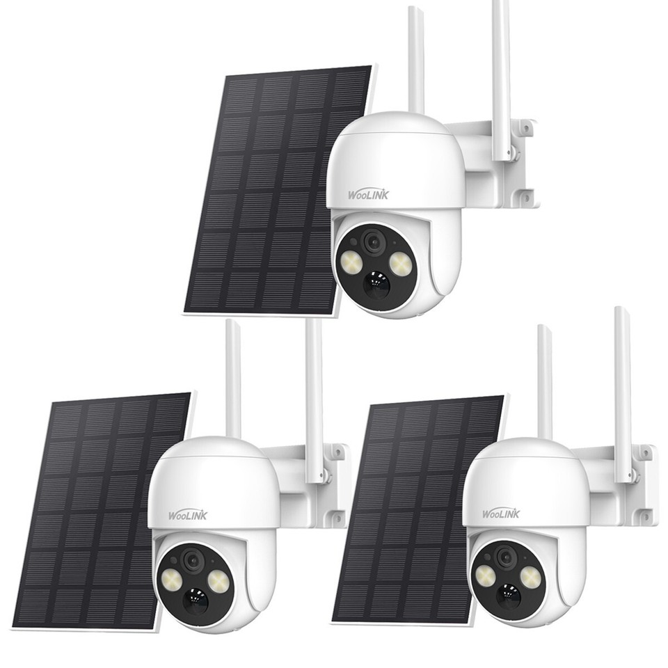 Solar Camera 4MP Wireless Outdoor Solar Battery Security Camera WiFi ...