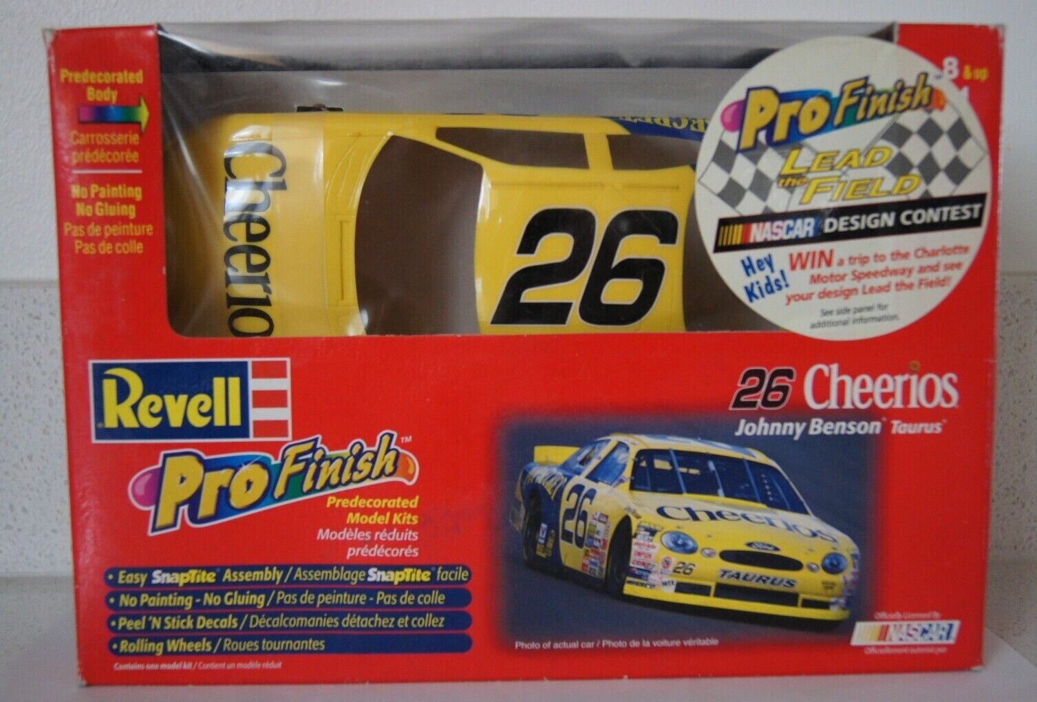 1998 Revell Pro Finish #26 Cheerios Johnny Benson Snaptite Model Kit ...