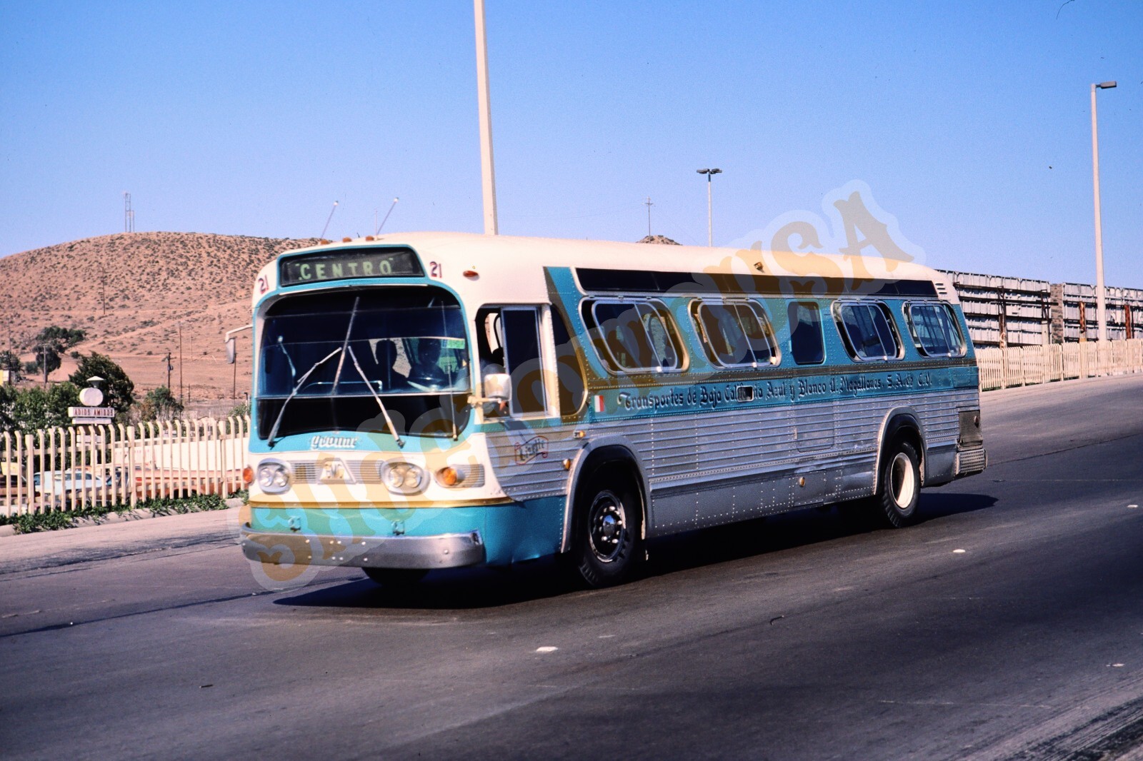 Vtg 1987 Bus Slide 21 GMC Tijuana Mexico X4A080 | eBay