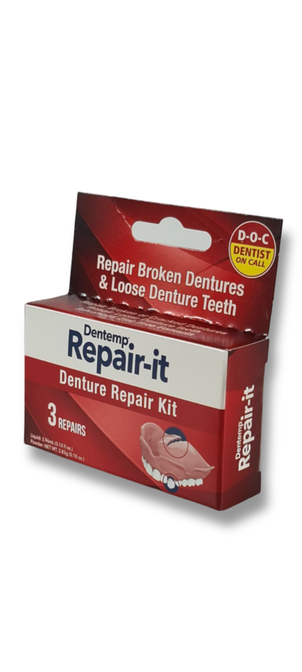 Dentemp Denture Repair Emergency Denture Repair Kit ( contains 3 ...