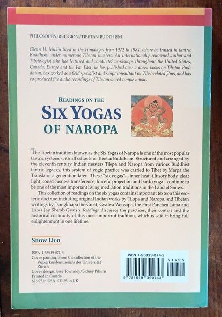 Readings on the Six Yogas of Naropa by Glenn H. Mullin (Paperback, 1997 ...