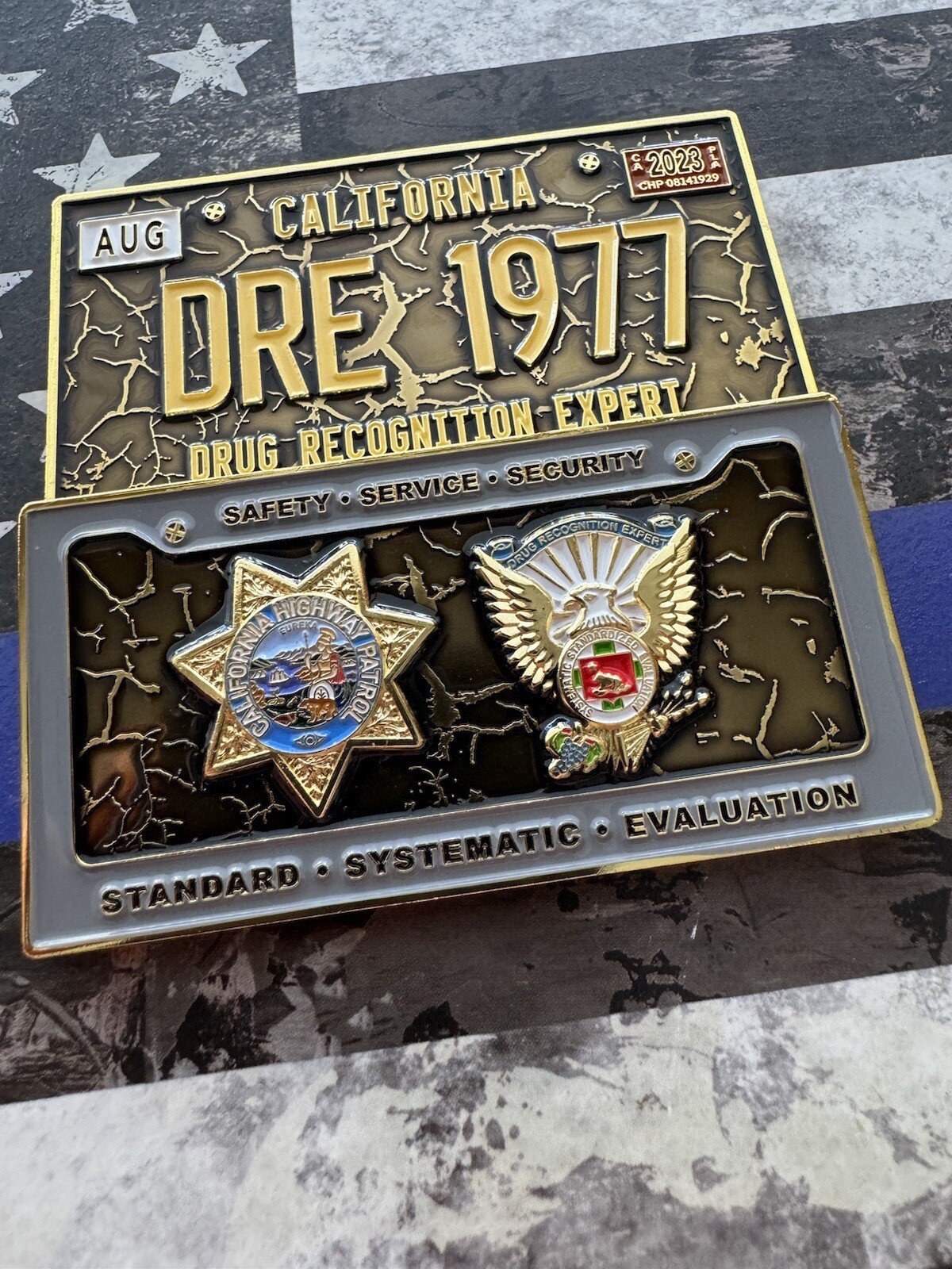 DRE (Drug Recognition Expert) License Plate Challenge Coin | eBay
