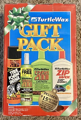 Vintage Turtle Wax Finish 2001 Gift Wax Car Care Kit Late 1990’s | eBay