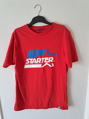 Starter T Shirt Mens Size M Red Short Sleeve Graphic Print T Shirt ...