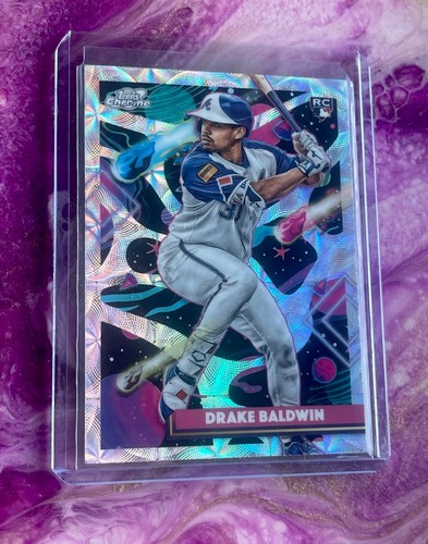 2025 Topps Cosmic Chrome Drake Baldwin RC Nucleus Refractor SP Atlanta ...