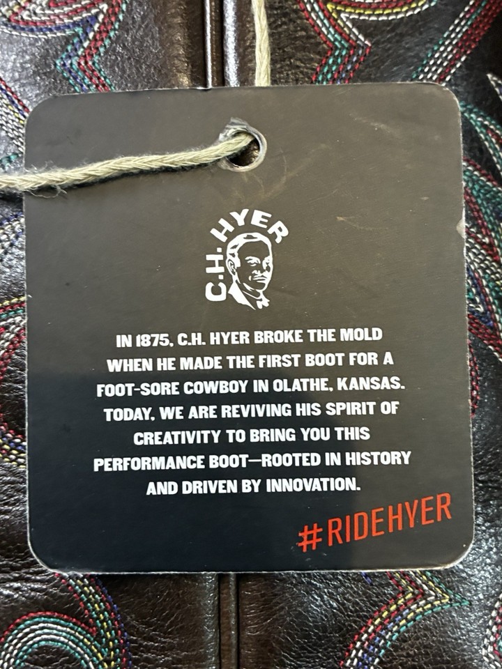 Hyer 100 Brown Alligator Mississippienis Western Boots SZ 9D | eBay