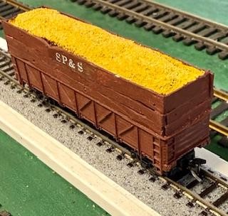 N Scale wood kit SP&S home made High walled 40’ gondola w MTL couplers ...
