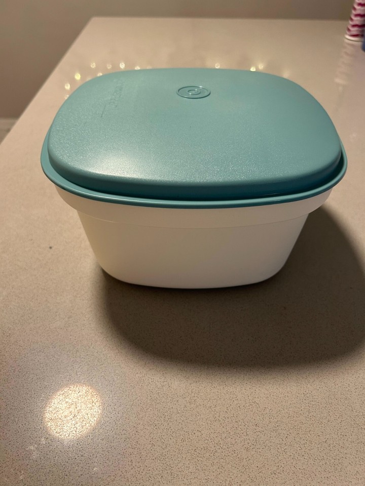 Tupperware Square Tupperwave Steamer set with Dusty Blue Lid | eBay