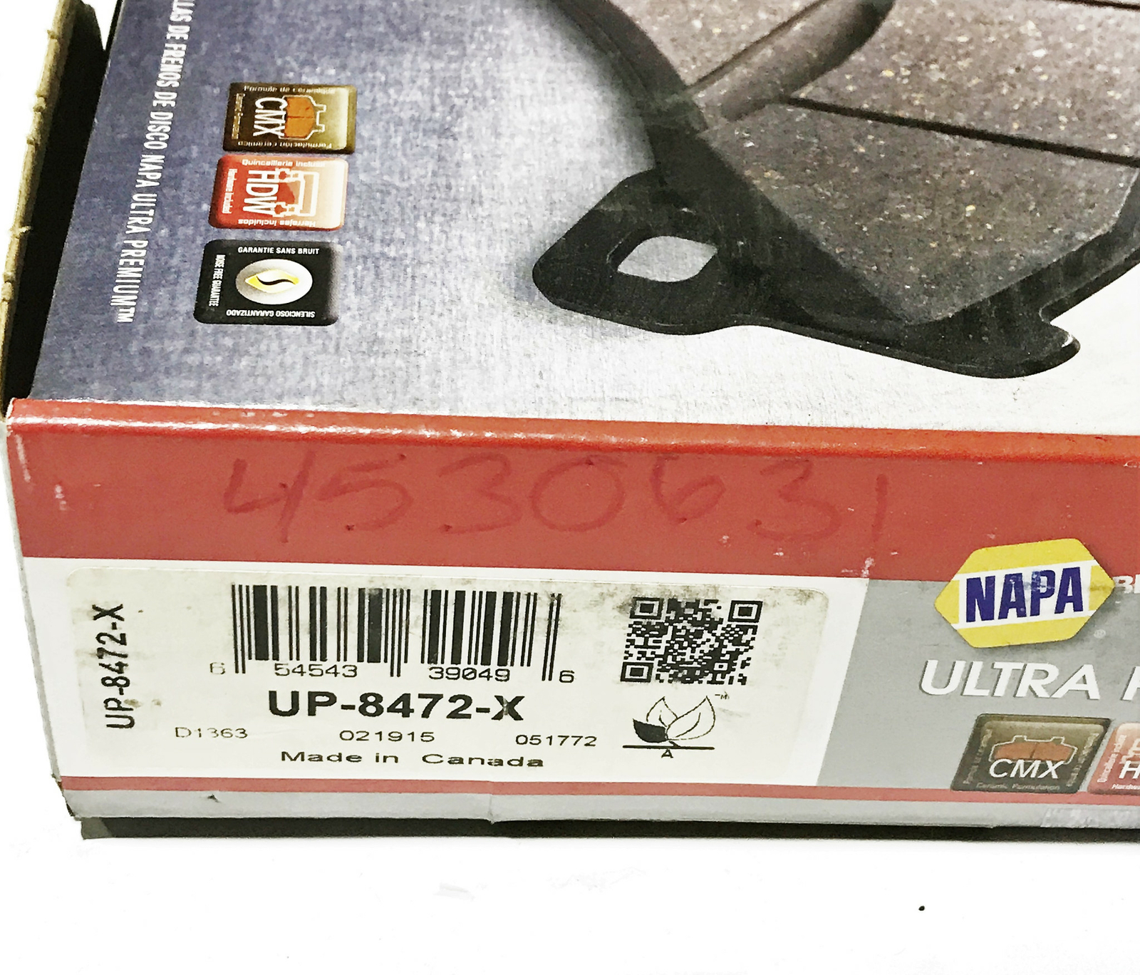 NAPA "Ultra Premium" Brake Pad Set UP-8472-X NOS | eBay