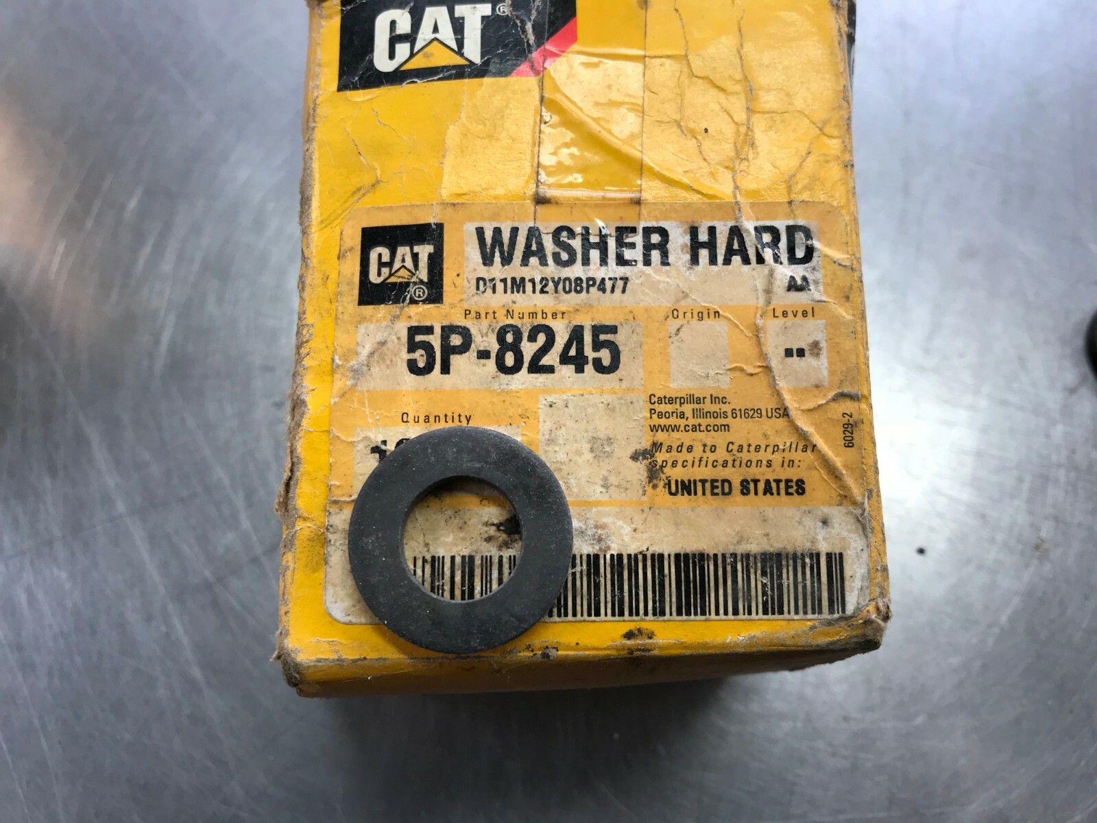 5P8245 GENUINE CAT BLANKING PLATE HARD WASHER QTY of 5 Caterpillar 5P ...