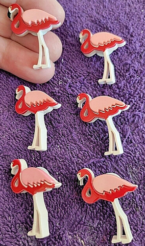 +Pink Flamingo's Birds Nature Thumb Tacks Push Pins - 6pc Set - Fun ...