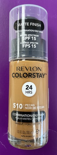 Revlon Colorstay Foundation Combination/Oily Makeup Skin 510 Pecan ...
