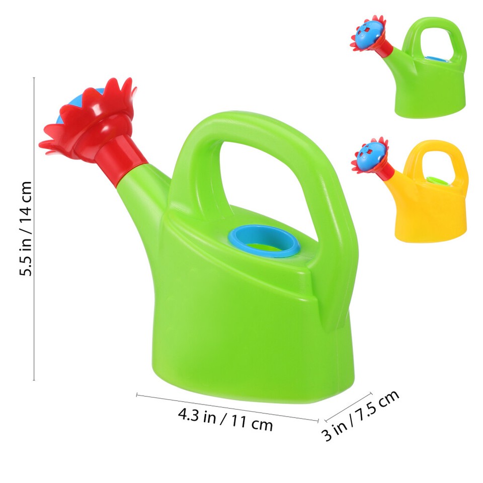 2pcs Plastic Watering Cans Children Watering Kettle Toy Bathing ...