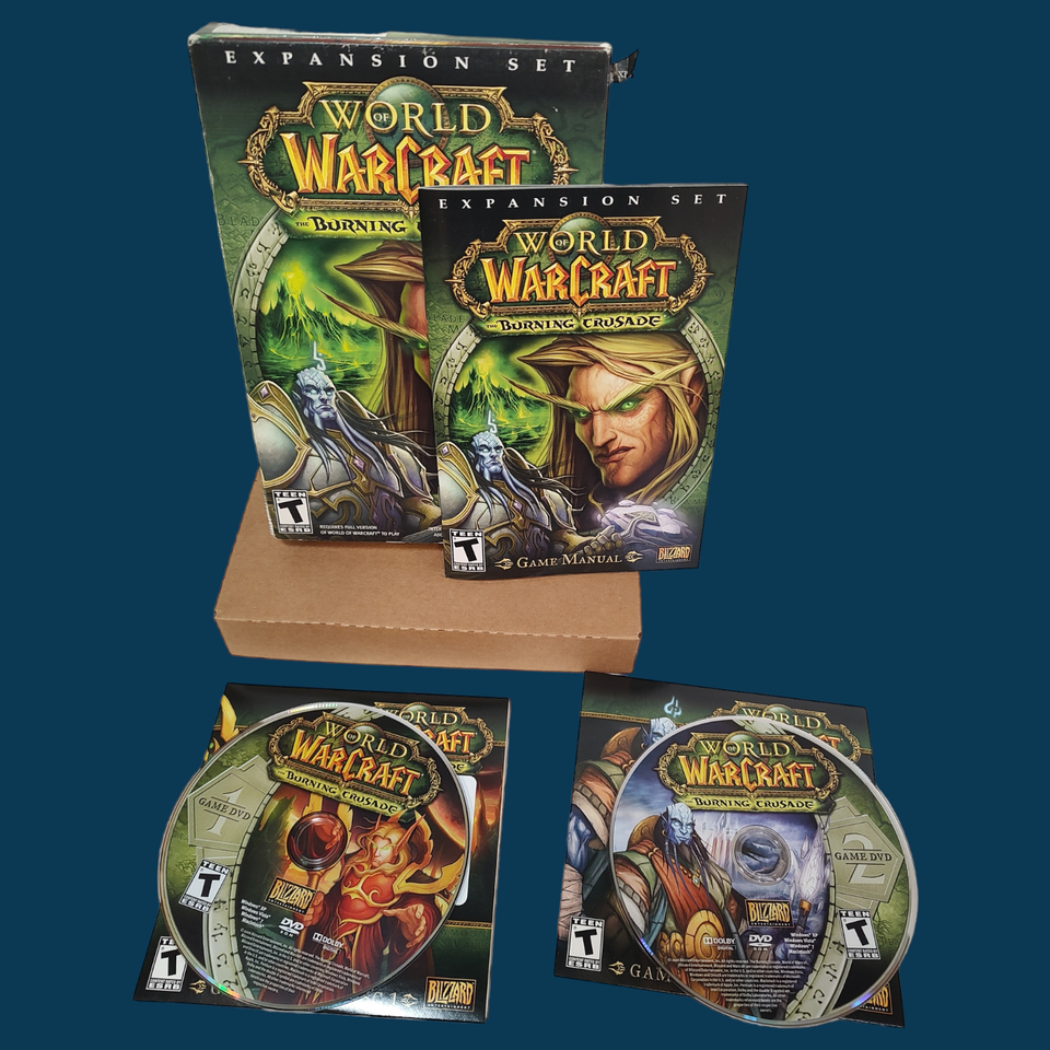 World of Warcraft Bundle Lot - Base Game + Two Expansions PACKS PC Game ...