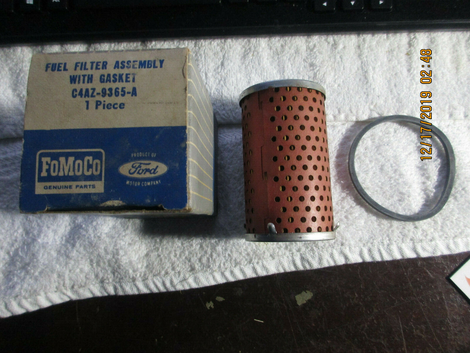 NOS FORD GALAXIE 390GT 427 FUEL FILTER FOMOCO 1962/63/64 rotunda | eBay