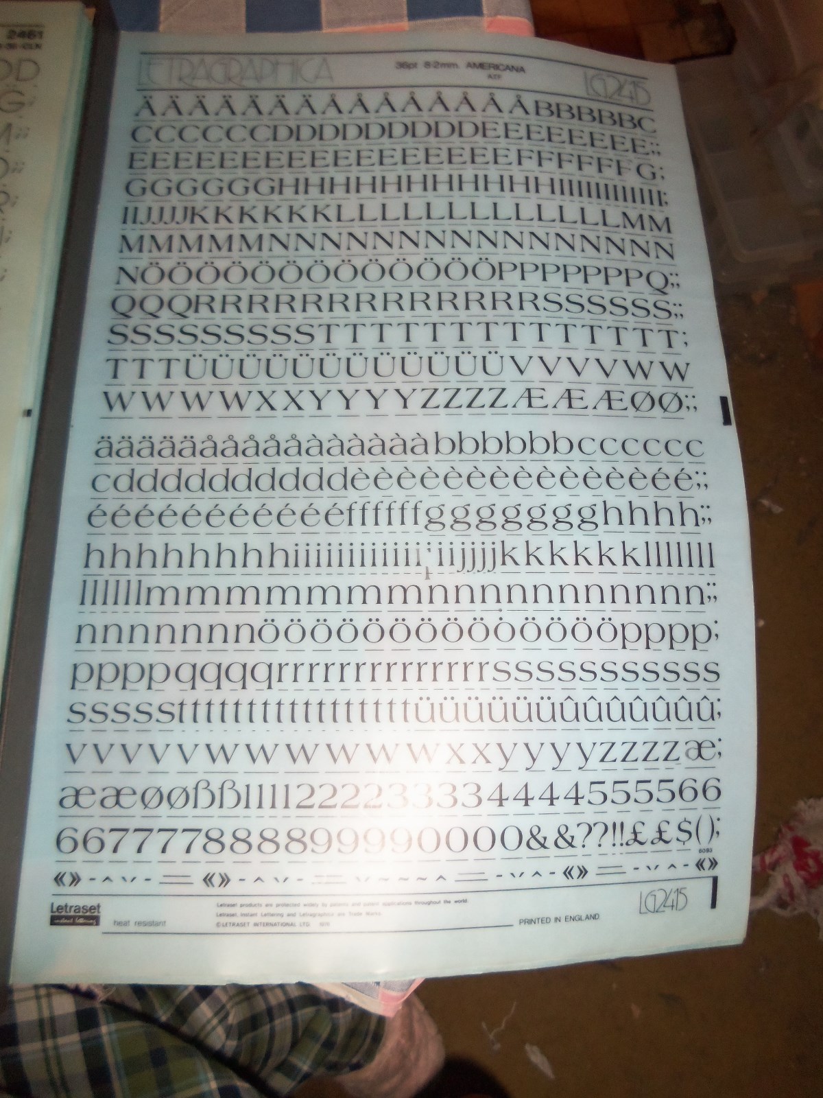 hh. NOS Letraset Lettering 10 x 15 Sheet Various Fonts Sizes Use Drop ...