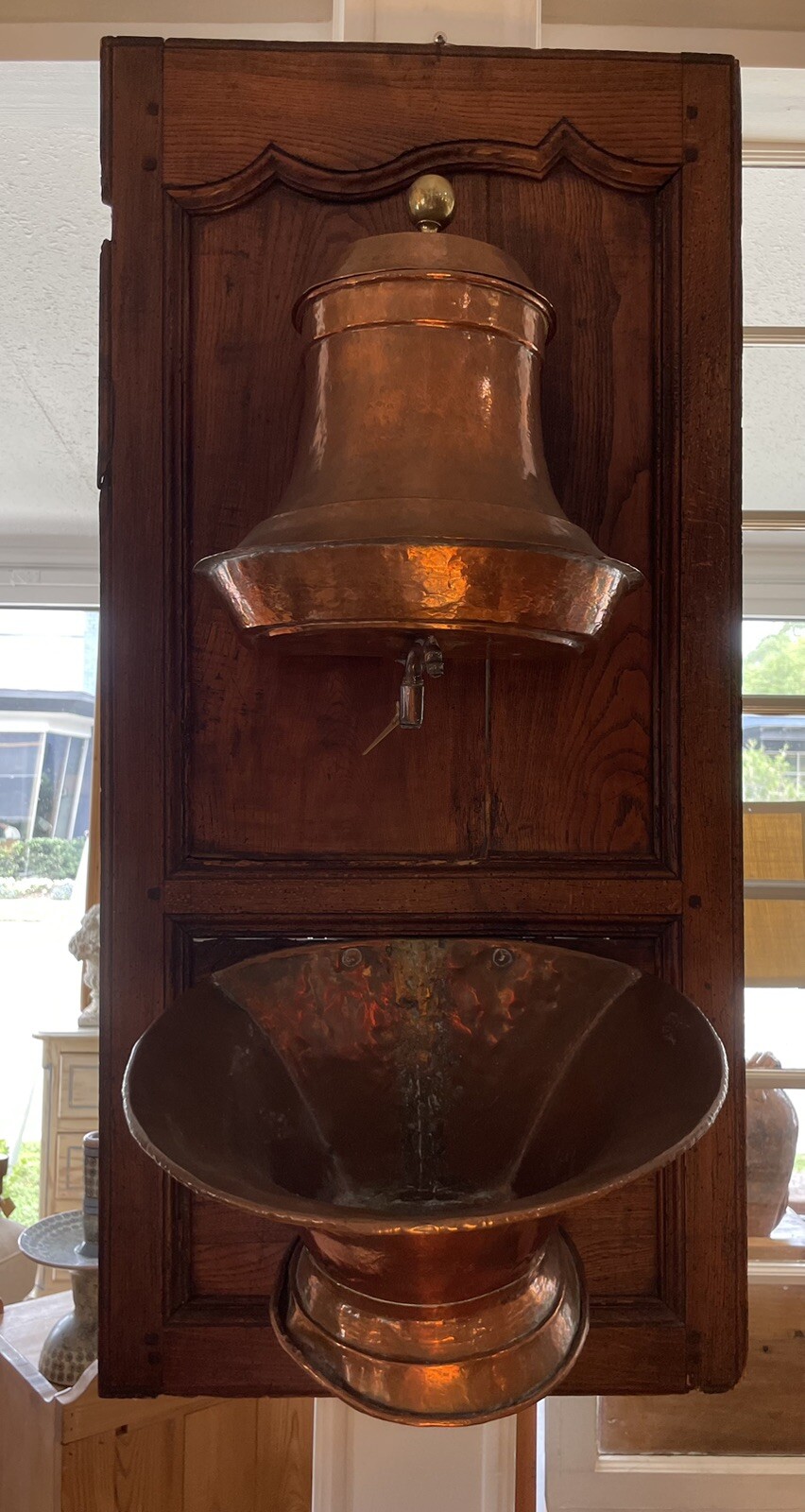 French Copper Lavado Wall Fountain 1800s Copper And Brass Antique. | eBay
