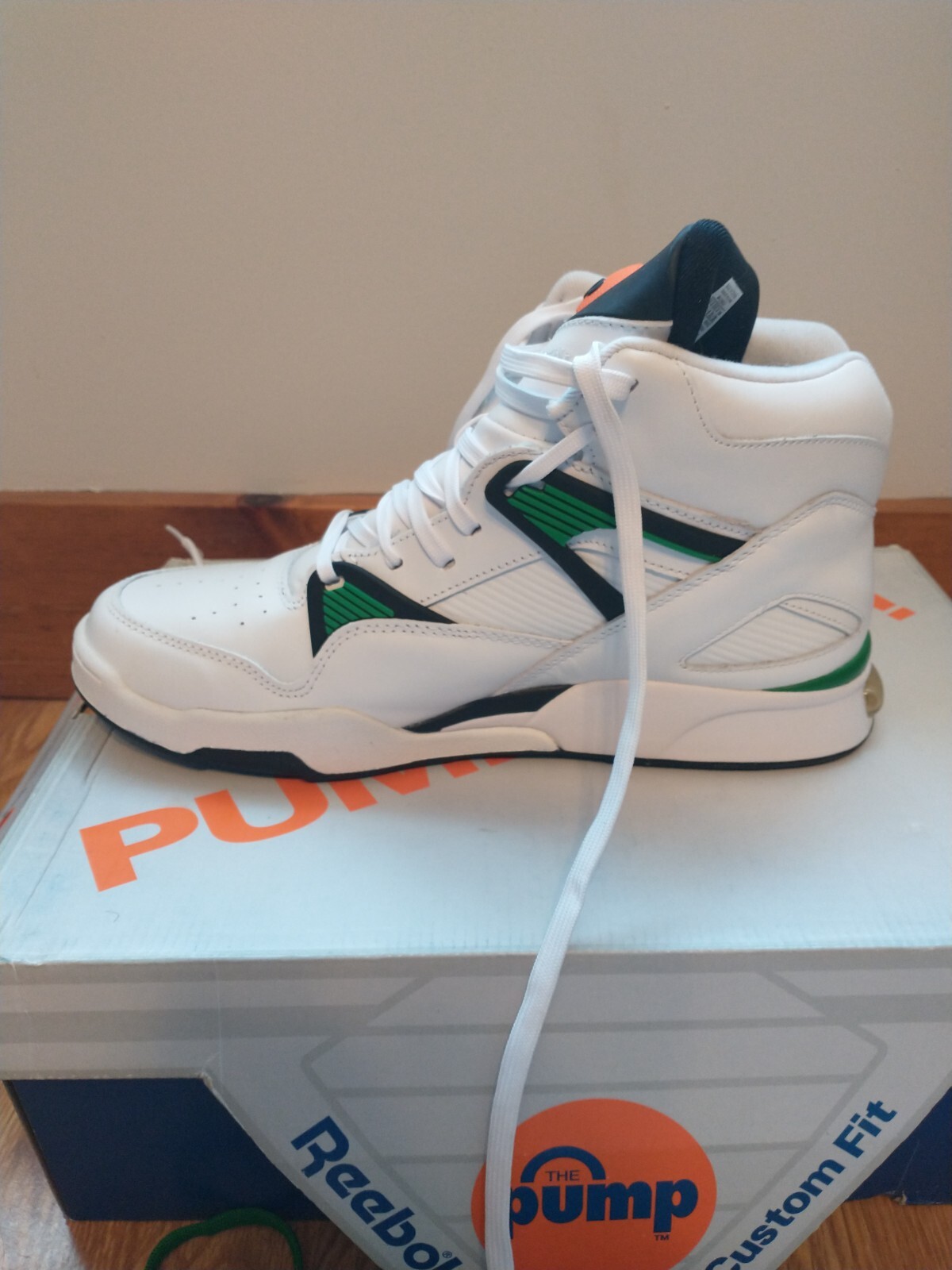 Reebok Pump Omni Zone Retro Mens Basketball Shoes Whi… - Gem