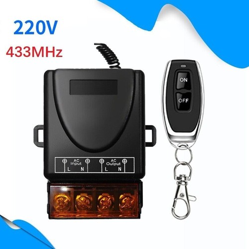 AC 110V-240V 30A RF Relay Wireless Remote Control Switch + 433MHz ...
