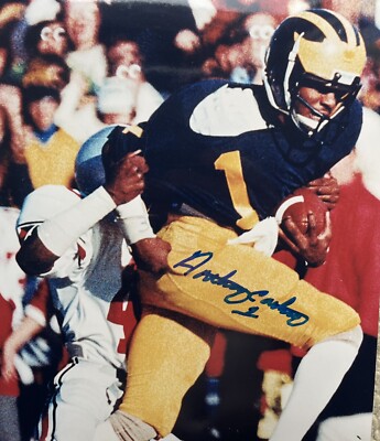 ANTHONY CARTER Autographed 8x10 photo University of Michigan VS Ohio ...