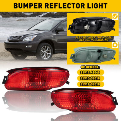 Pair Rear Bumper Reflector Light For 2004-2009 Lexus RX300 RX330 RX350 ...