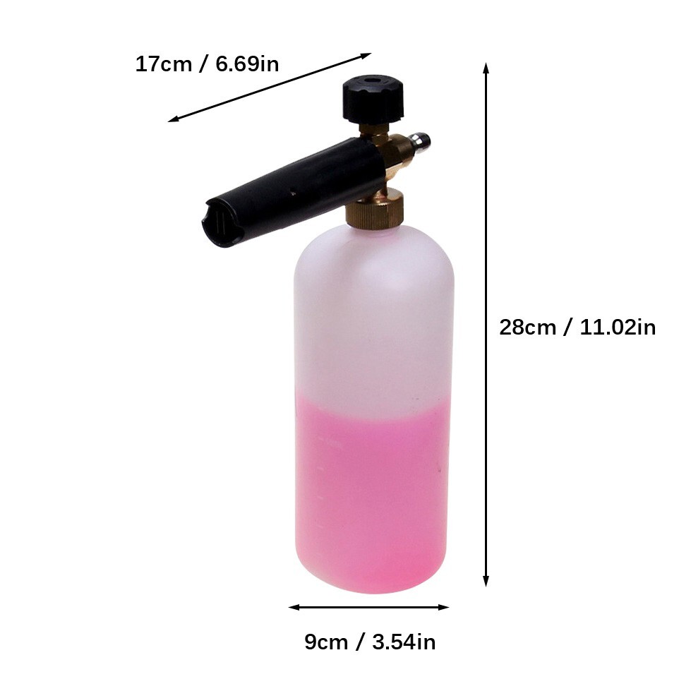 1L Snow Foam Soap Bottle Sprayer High Pressure Washer Car Wash Soap Gun ...